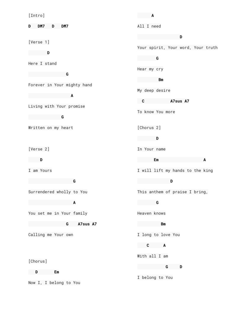 To You Chords | PDF