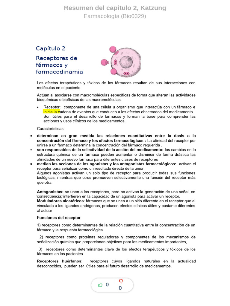 Resumen Del Capitulo 2 Katzung - Compress | Descargar gratis PDF | Receptor (Bioquímica ...