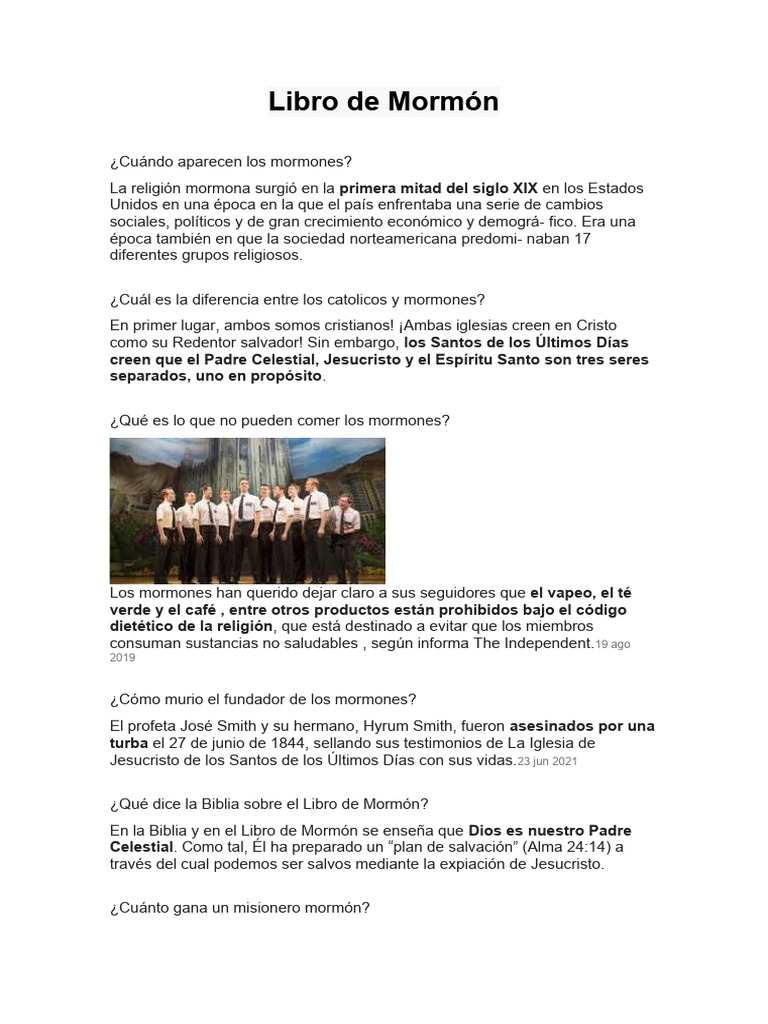 Libro de Mormón | Descargar gratis PDF | La Iglesia de Jesucristo de ...