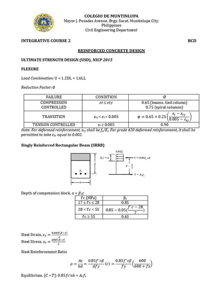 CDM - RCD 1 2 3 | Download Free PDF | Reinforced Concrete | Strength Of ...