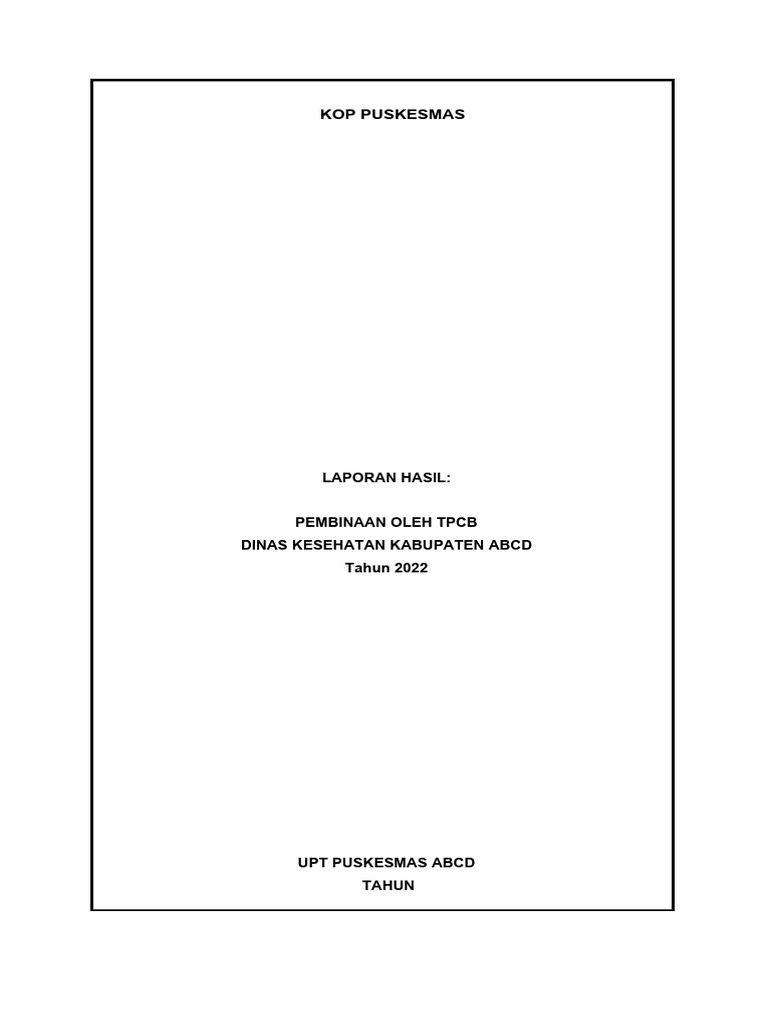 Laporan Pembinaan TPCB | PDF