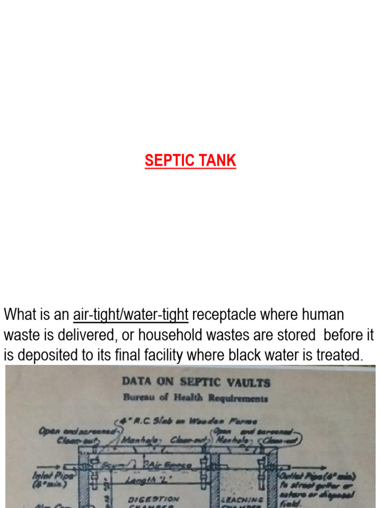 Septic Tank | PDF