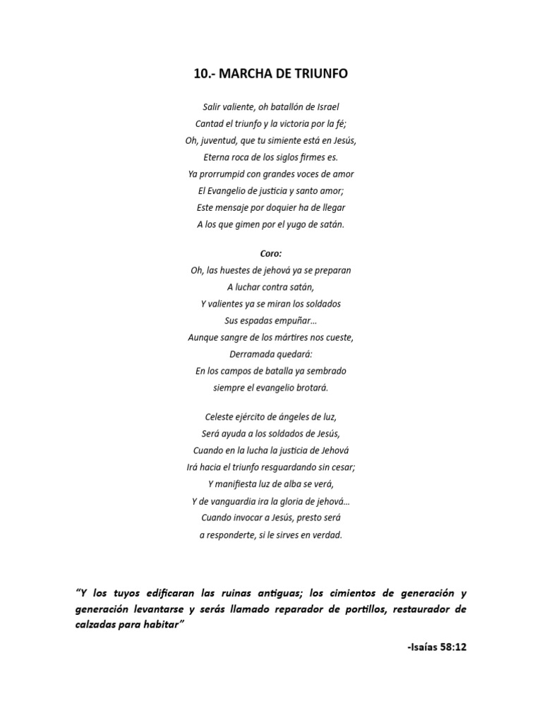 10.-Marcha de Triunfo | PDF