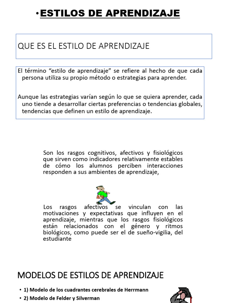 Clase 10 Estilos de Aprendizaje | PDF | Aprendizaje | Hemisferio cerebral