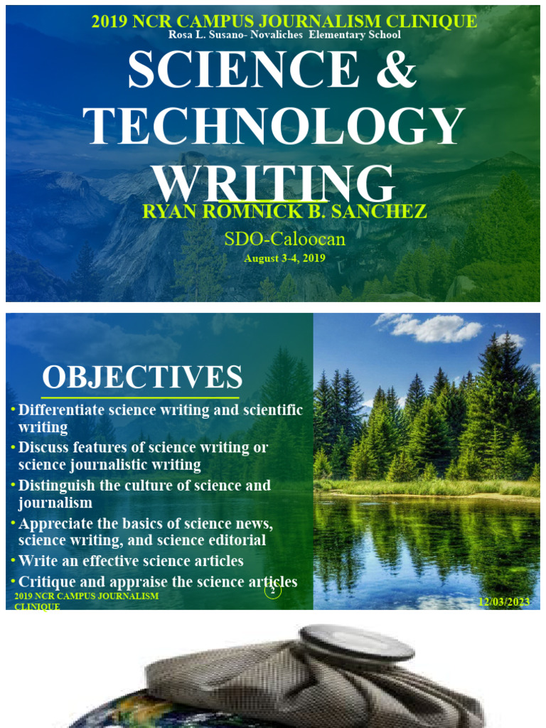 Science Writing in Campus Journalism | PDF