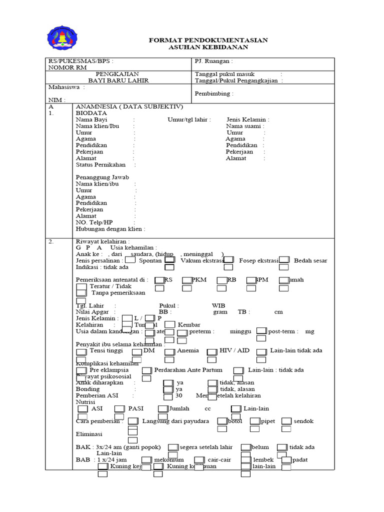Format Askeb BBL-1 | PDF