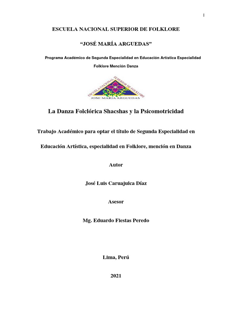 TA - José Luis Caruajulca Díaz | PDF | Bailes | Imperio Inca