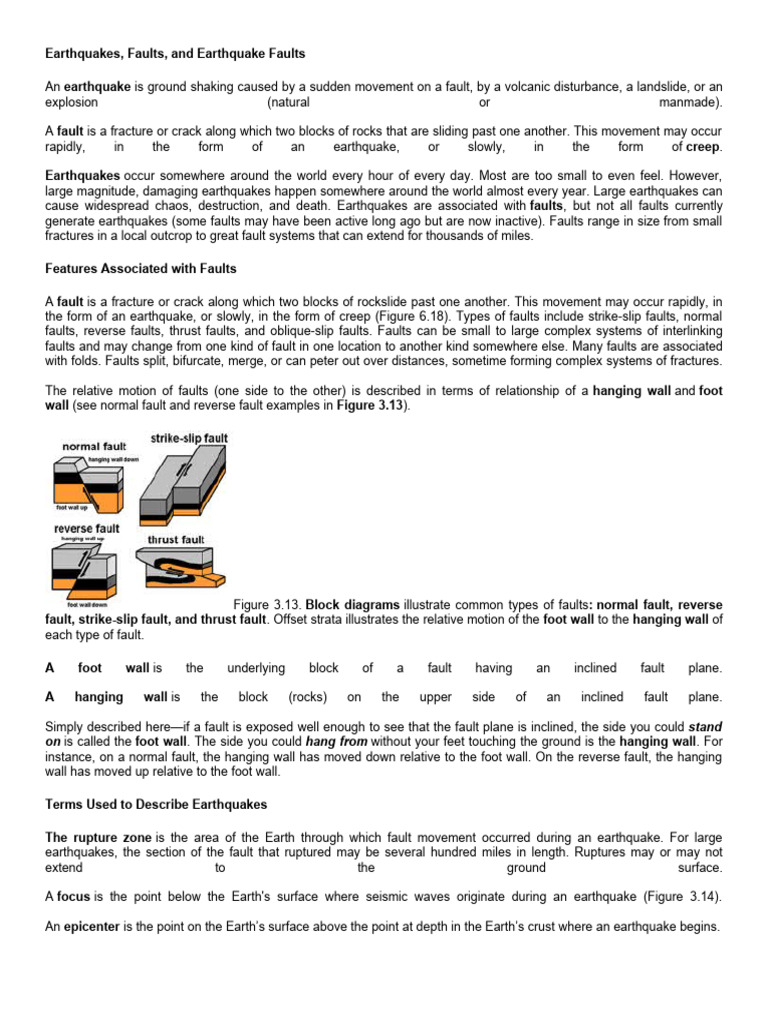 Earthquakes | PDF | Earthquakes | Fault (Geology)