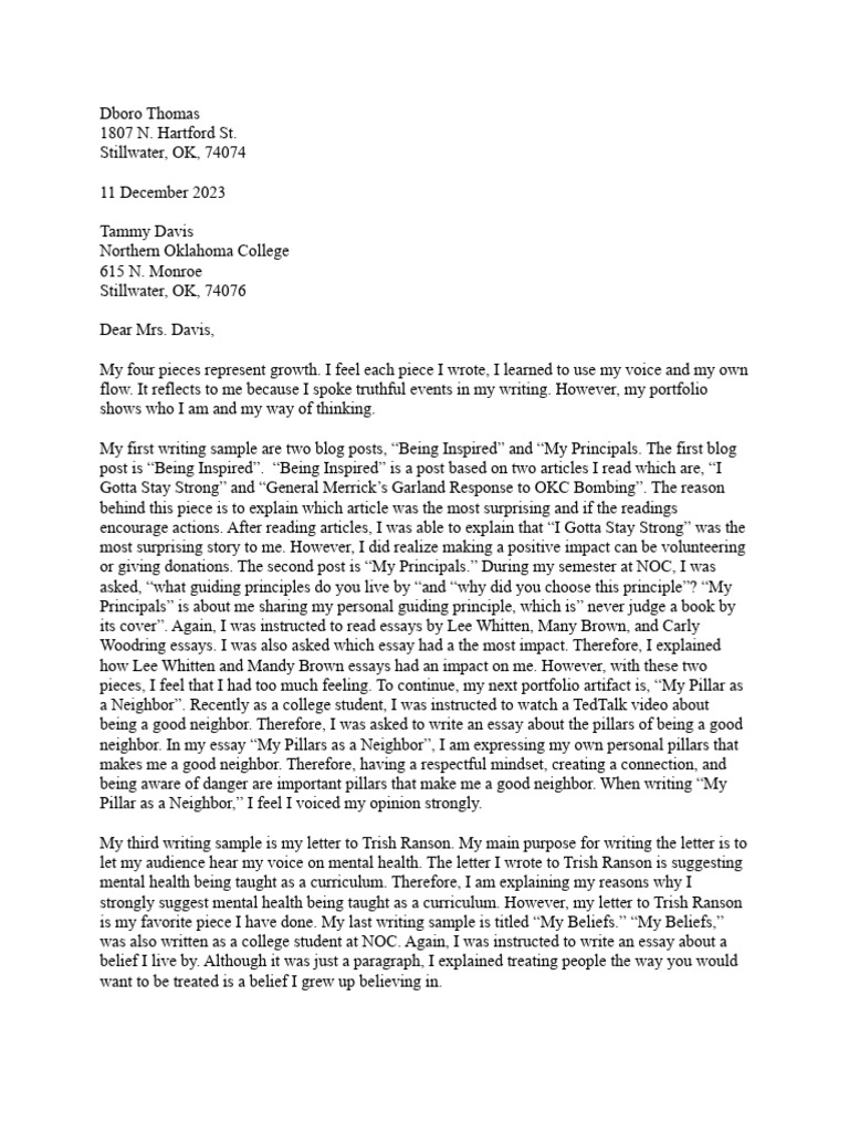 Cover Letter 2023 1 | PDF