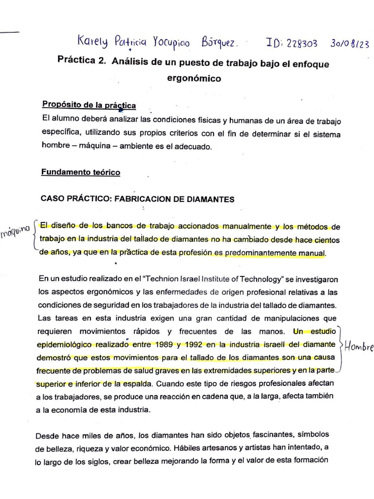 Práctica 2 Corregida Individual | PDF | Rodilla | Factores humanos y ergonomía