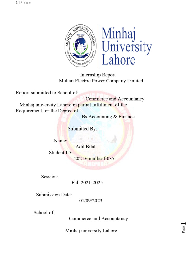 Internship Report 34 | PDF | Pension | Taxes