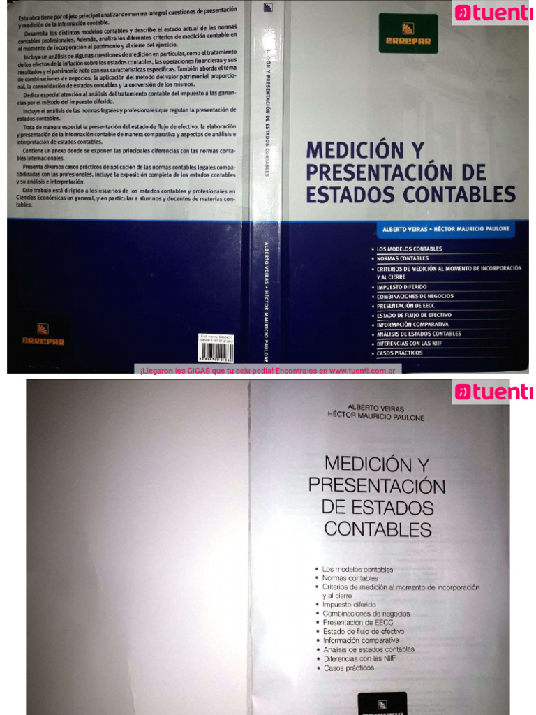 LIBRO MEDICION Y PRESENTACION DE LOS ESTADOS CONTABLES Compressed | PDF