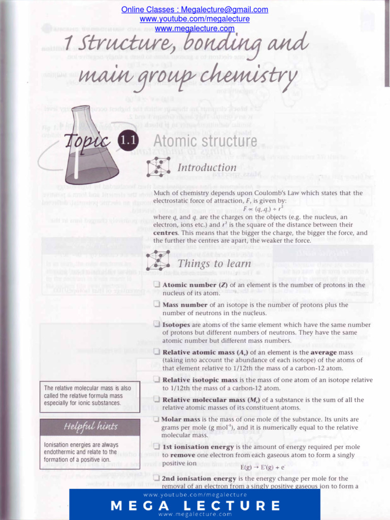 A Level Chemistry Revision Guide | PDF | Mole (Unit) | Sodium Chloride