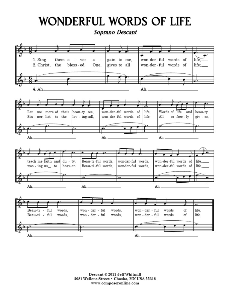 Wonderful Words of Life | PDF