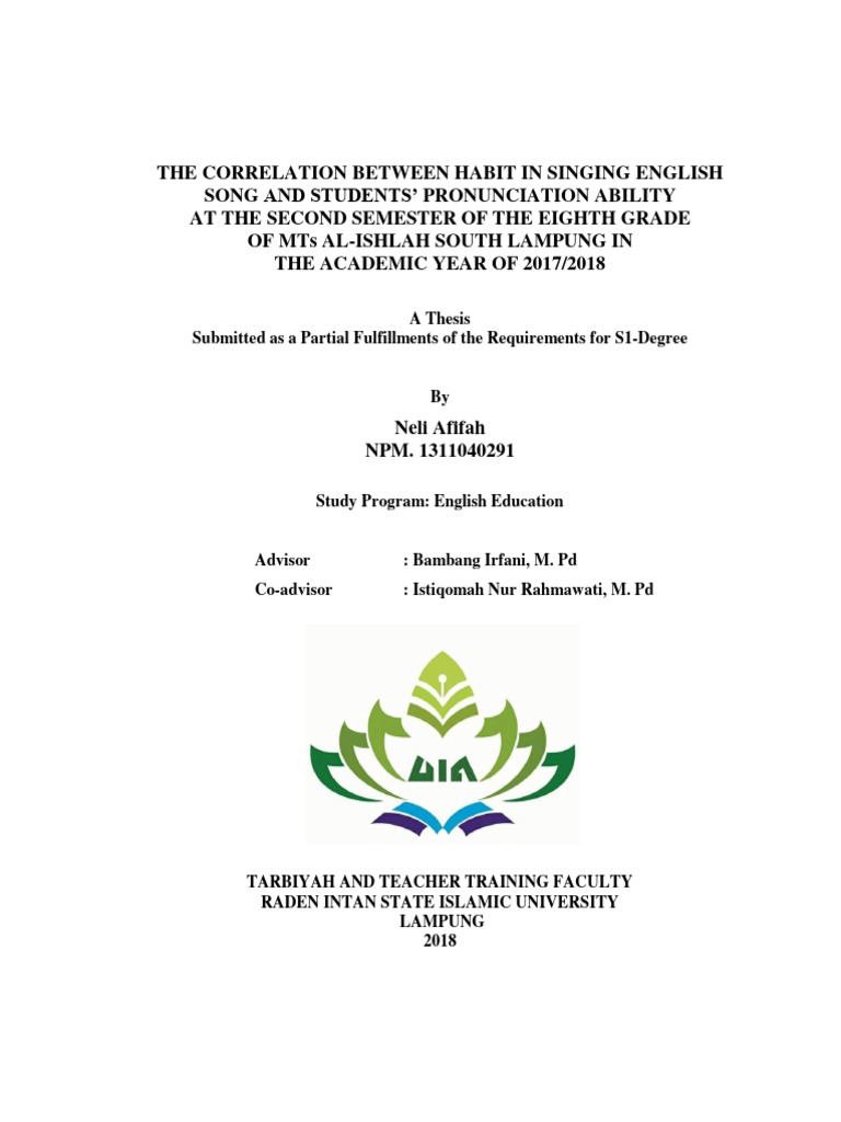 Skripsi Neli Afifah | PDF | Stress (Linguistics) | Vowel