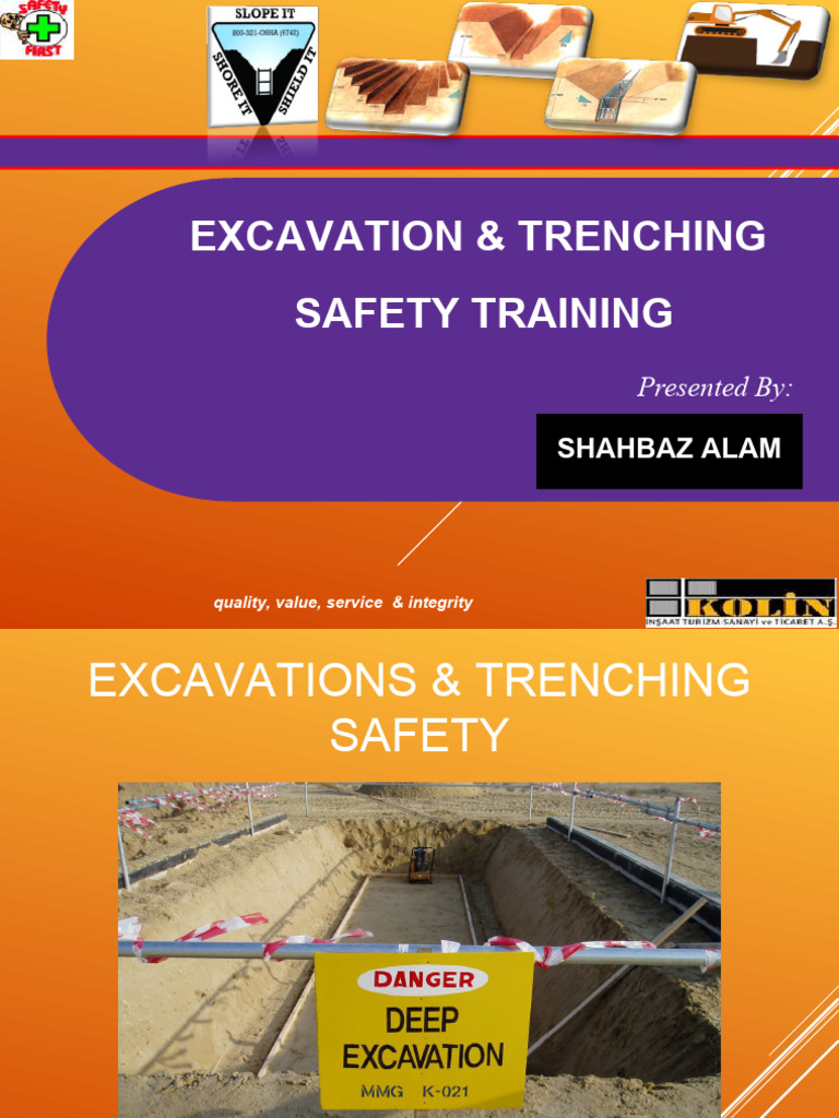 Excavation and Trenching Safety Training | PDF | Deep Foundation | Soil