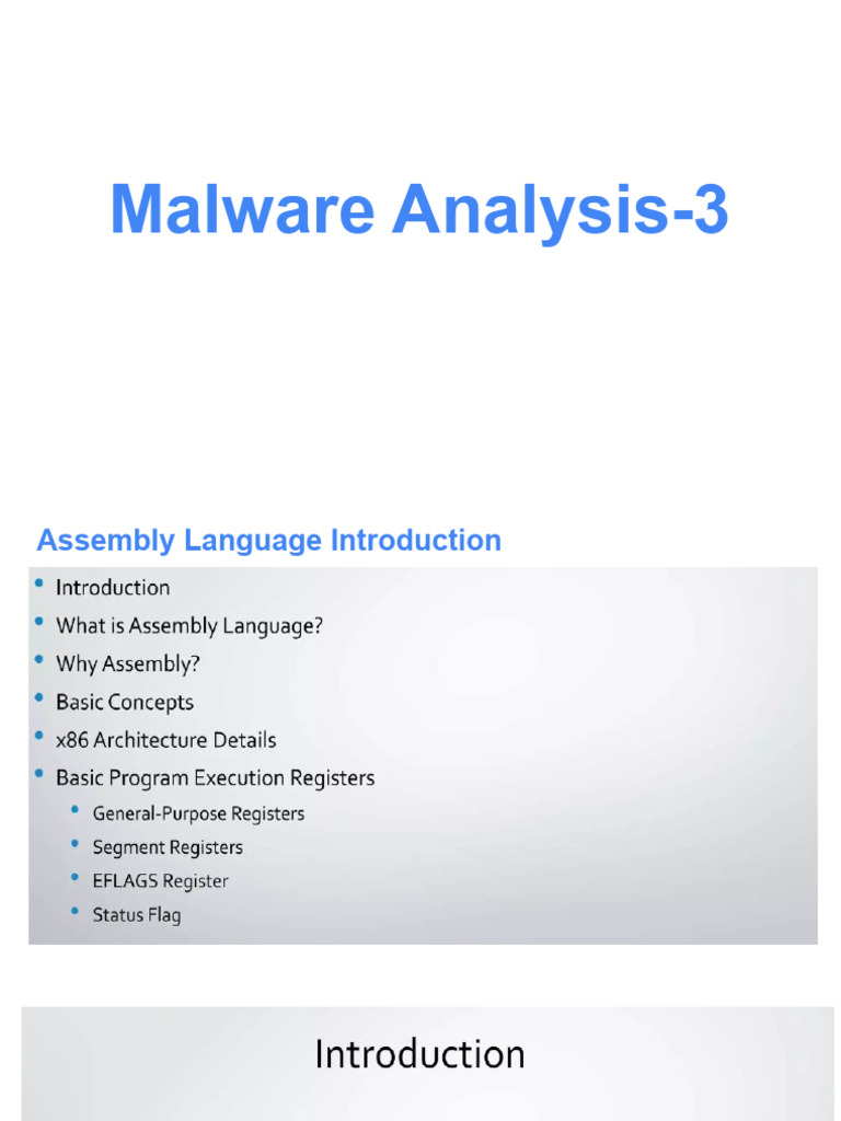Malware Analysis-3 | PDF | 64 Bit Computing | Assembly Language