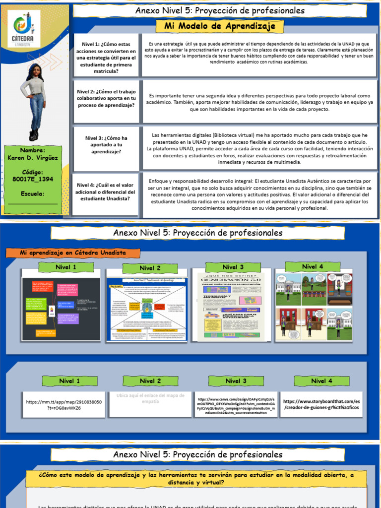 Anexo 5 - Nivel 5 Modelo de Aprendizaje RESPUESTA | PDF | Aprendizaje | Cognición