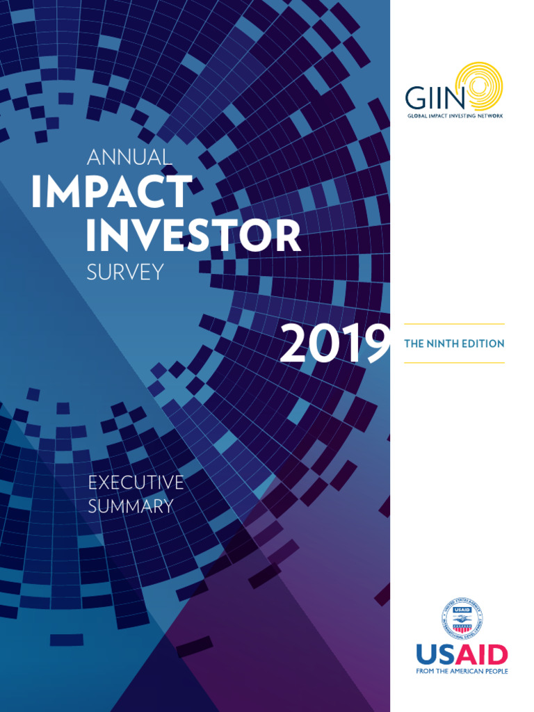GIIN - 2019 Annual Impact Investor Survey - ExecSumm - Webfile | PDF ...