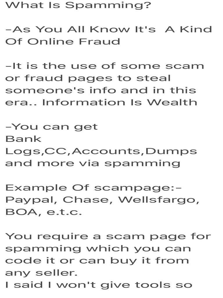 What Is Spamming | PDF | Email Spam | Spamming
