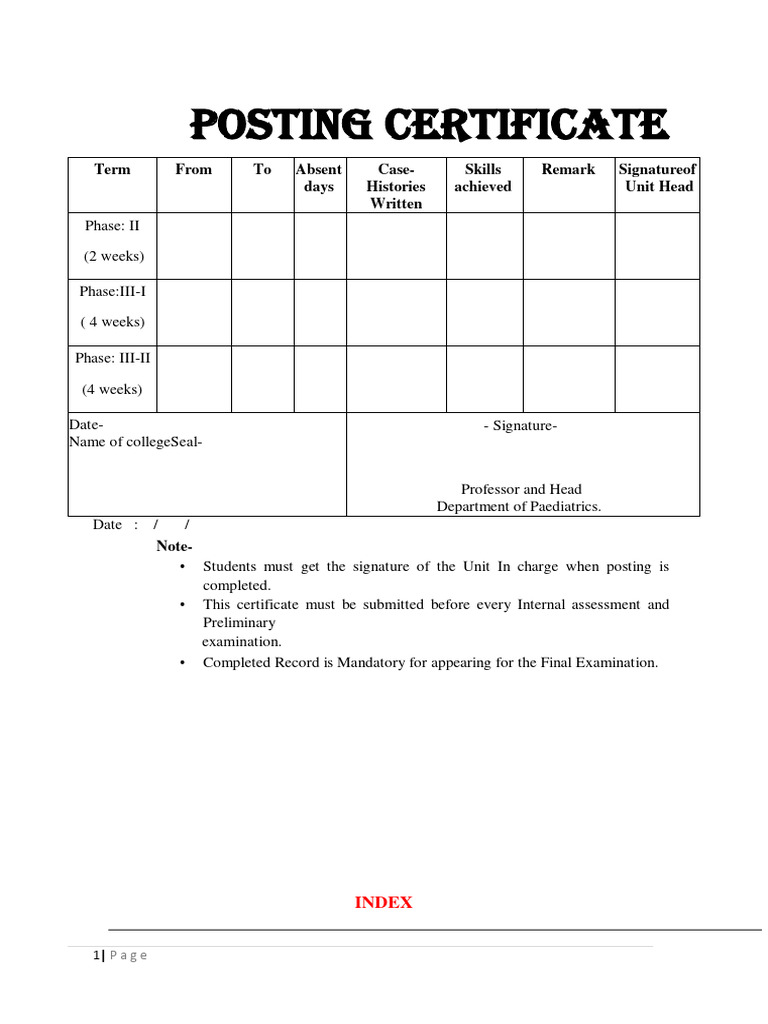 Log Book Extra Pages IAP To MUHS | PDF | Health Care | Medicine