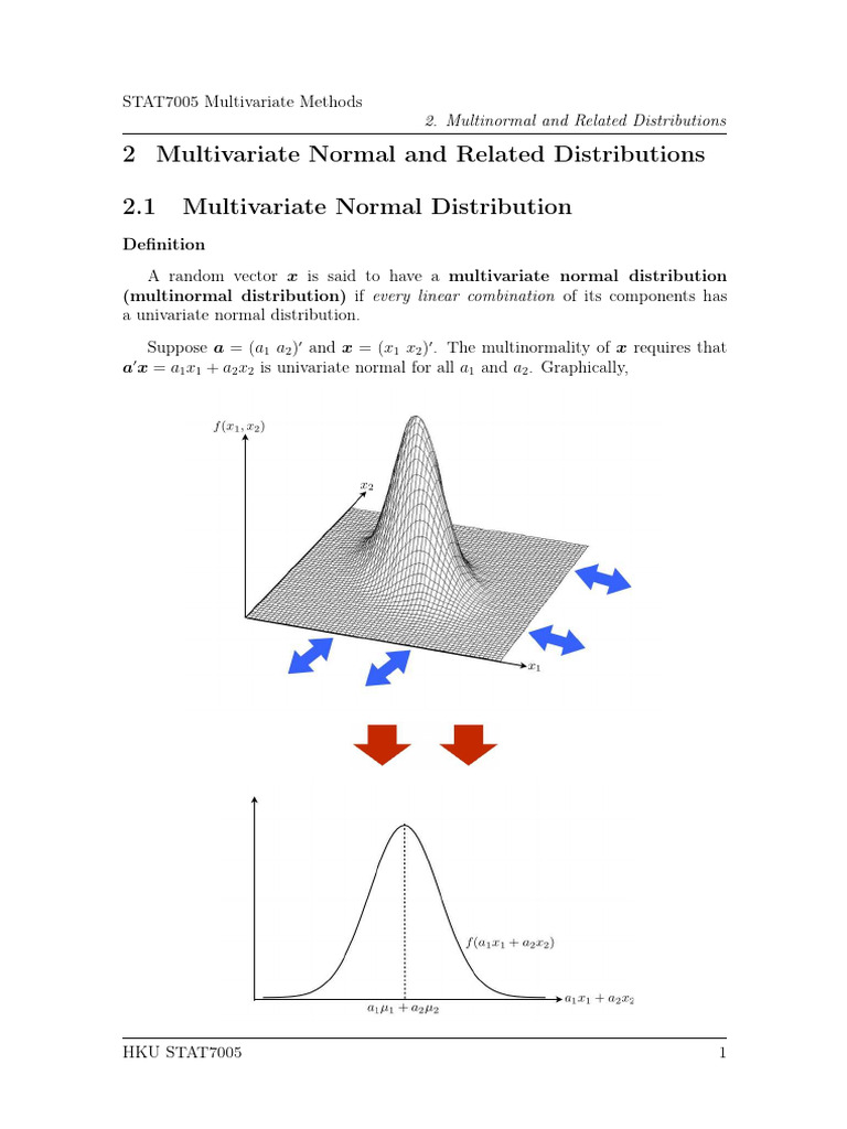 Chap2 Multivariate Normal and Related Distributions | PDF | Normal ...