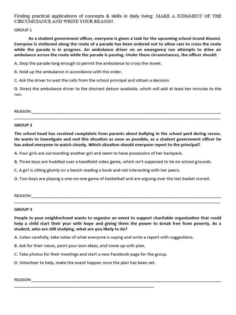 GROUPING Finding Practical Applications of Concepts | PDF | Red Hair