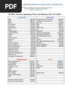 AIIMS Revised Rate List | PDF | Blood Plasma | Luteinizing Hormone