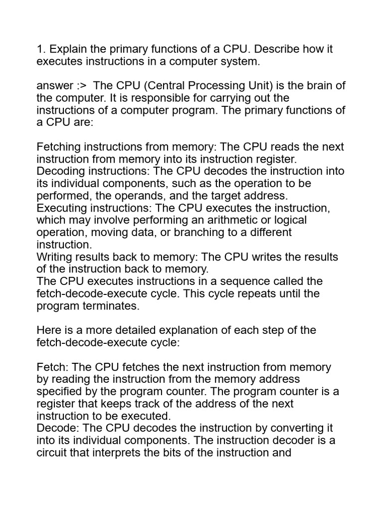 Coa | PDF | Central Processing Unit | Computer Data Storage