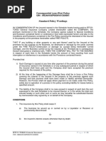 CONTRACTOR'S ALL RISKS - Policy Wording | PDF | Insurance | Indemnity