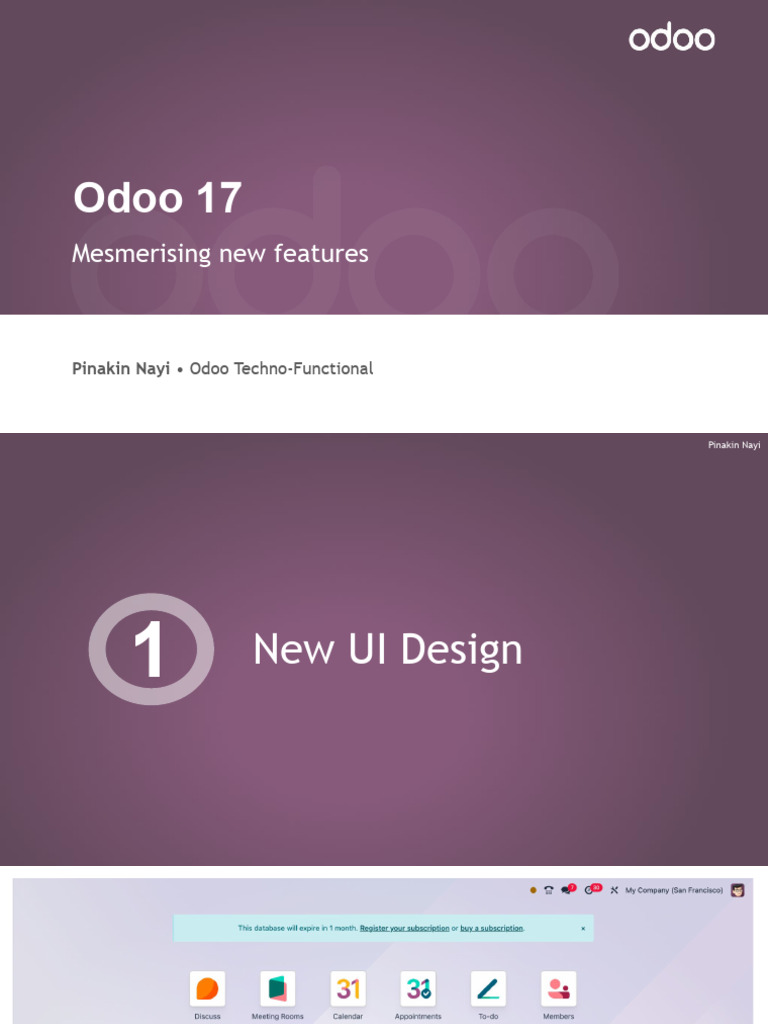 Odoo 17 - New 125 Features | Download Free PDF | Point Of Sale | Inventory