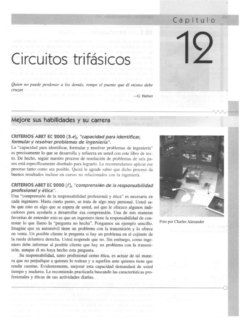 Capitulo 12 - Circuitos Trifasicos | PDF