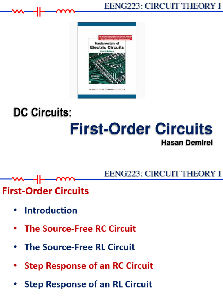 First-Order Circuit Analysis | PDF | Electrical Network | Network ...