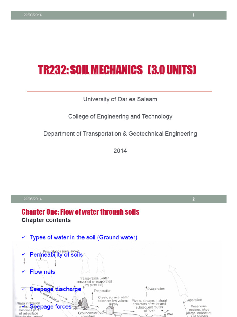 Lecture 4.water Seepage Through Soils Slides | PDF