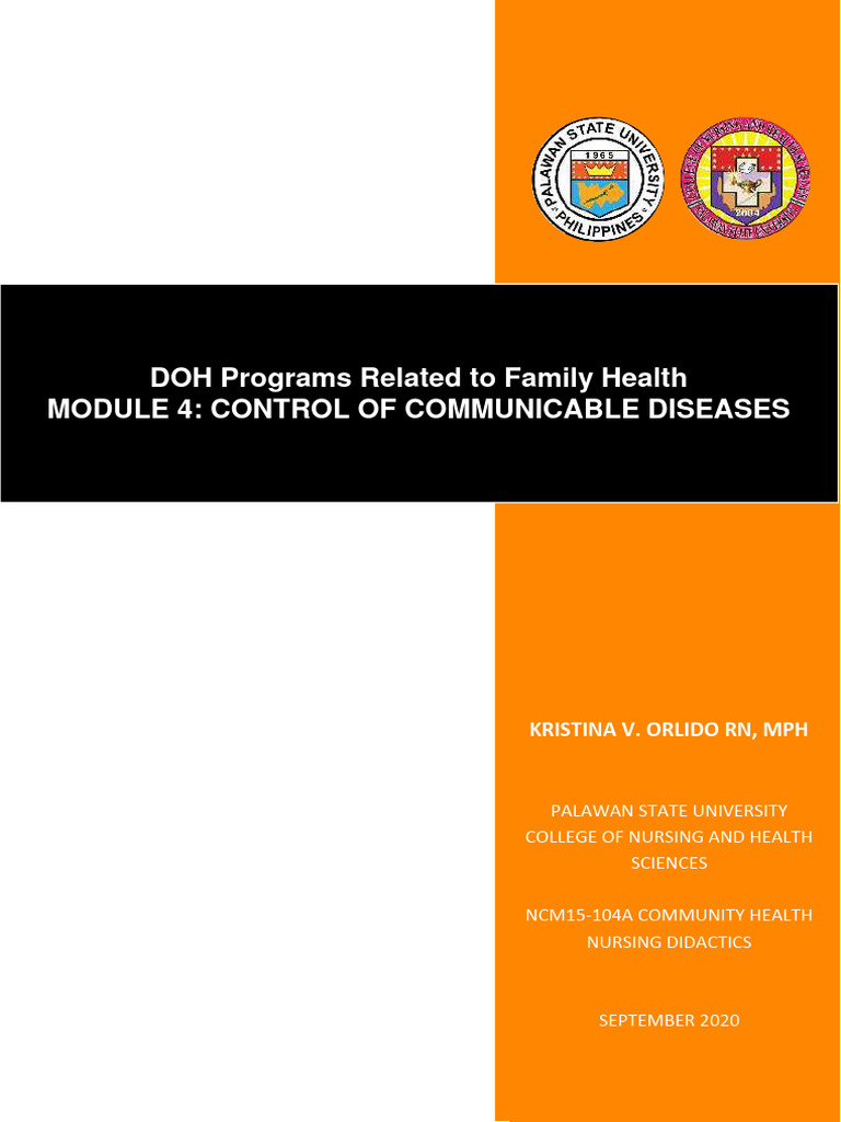 CHN 1 Module 4 Communicable Diseases | PDF | Infection | Tuberculosis