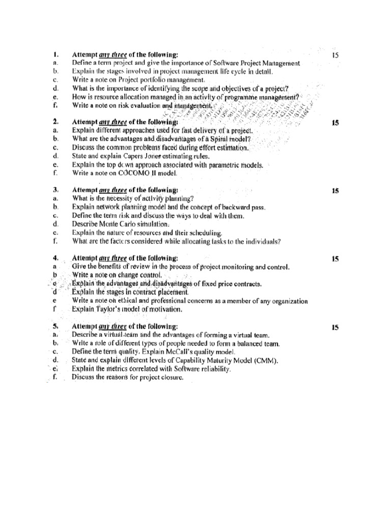 SPM Assignment | PDF