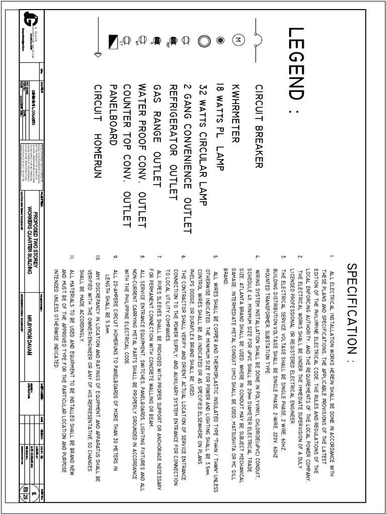 E6 Electrical Samples | PDF | Electrical Wiring | Civil Engineering