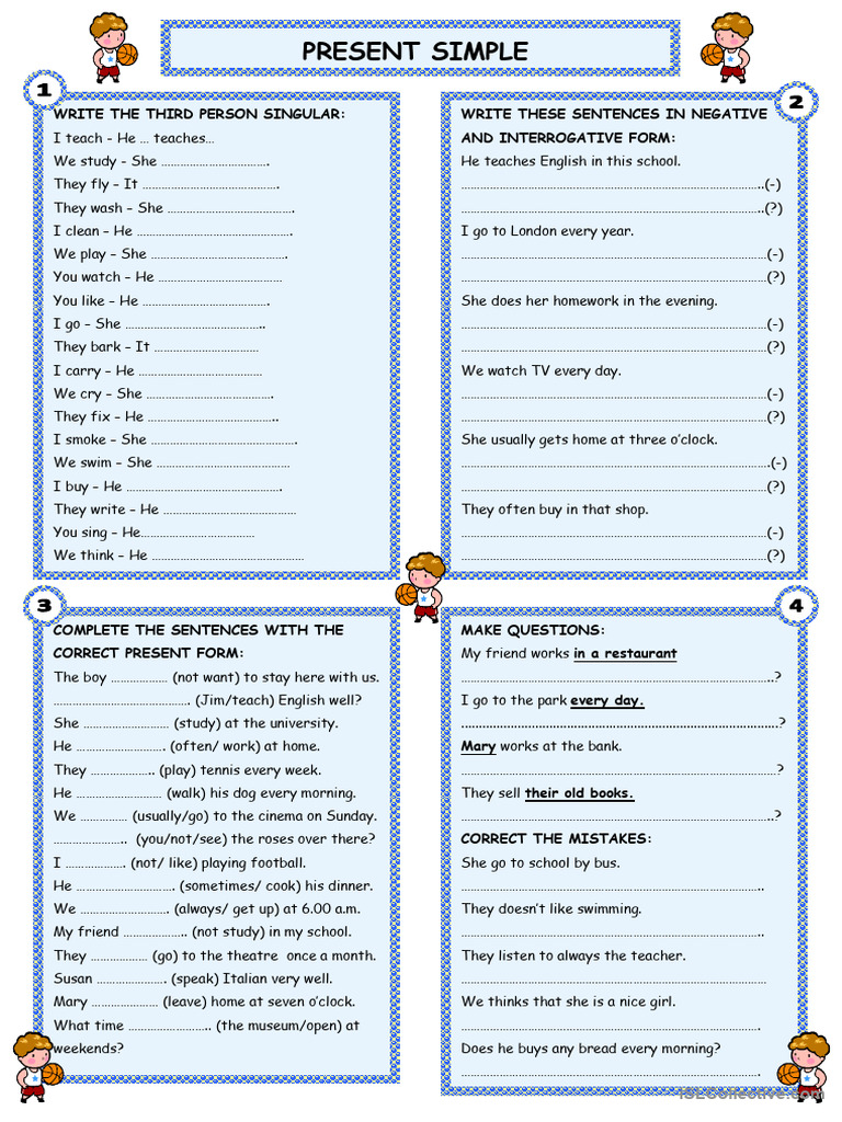 Present Simple | PDF | Linguistics | Grammar