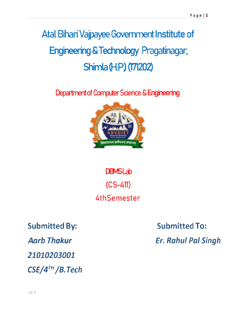 Aarb Roll No.1 | PDF