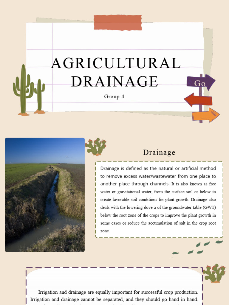 Agricultural Drainage | PDF | Drainage | Soil