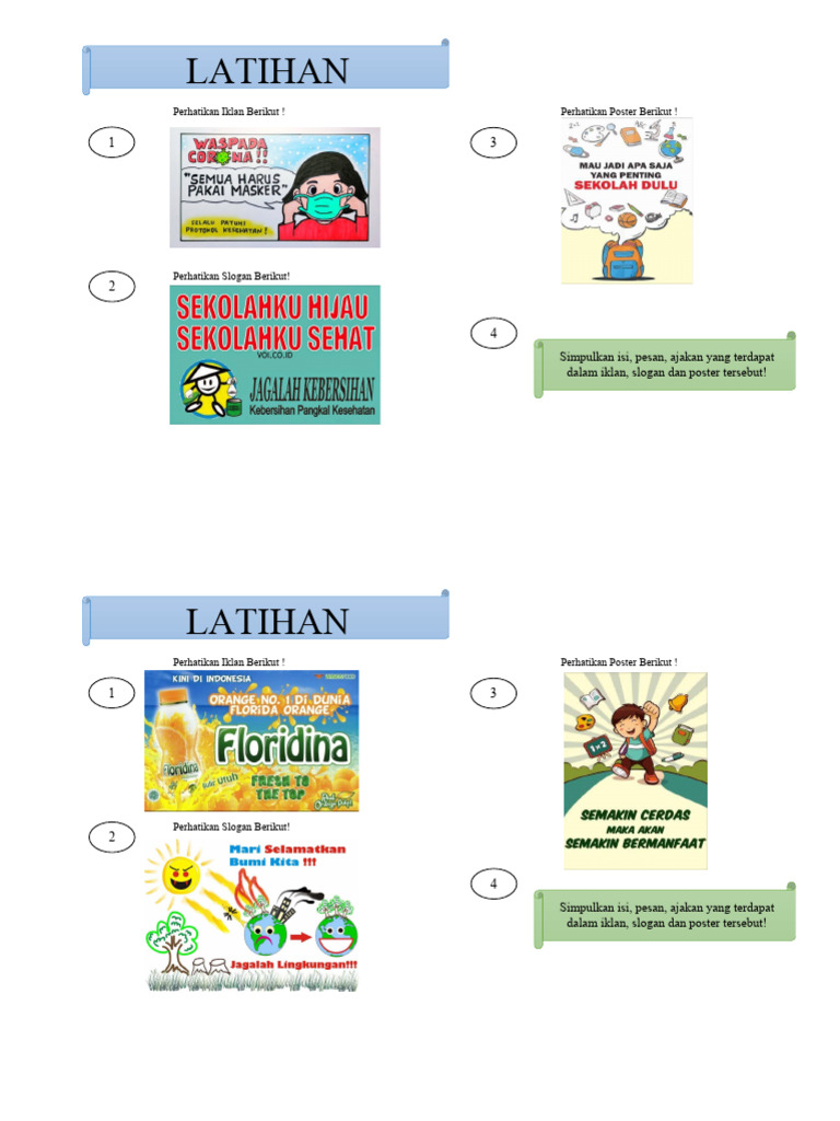 Tugas Iklan, Slogan, Poster | PDF