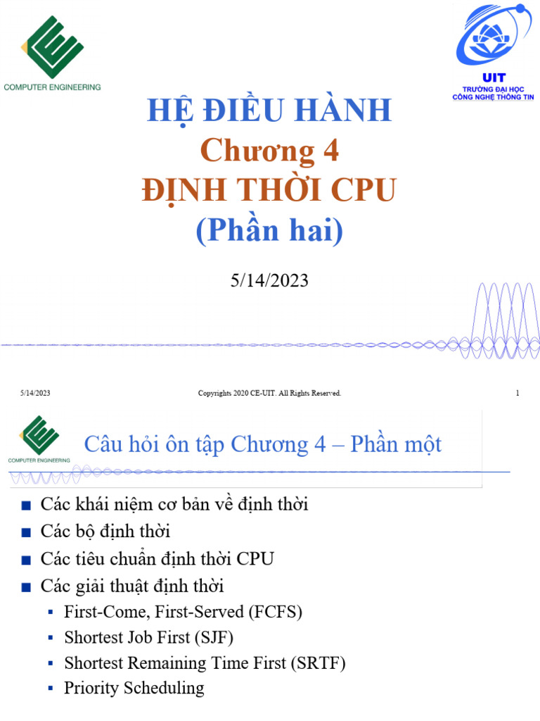 Week05 Chapter4 CPU Scheduling Part2.Vi | PDF Week05 Chapter4 CPU Scheduling Part2.Vi | PDF
