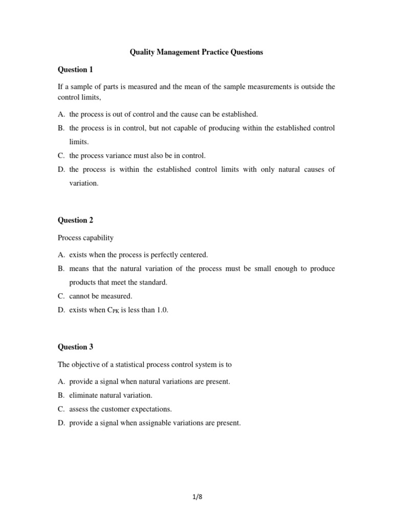 Practice Quality Management Pdf Variance Sampling Statistics