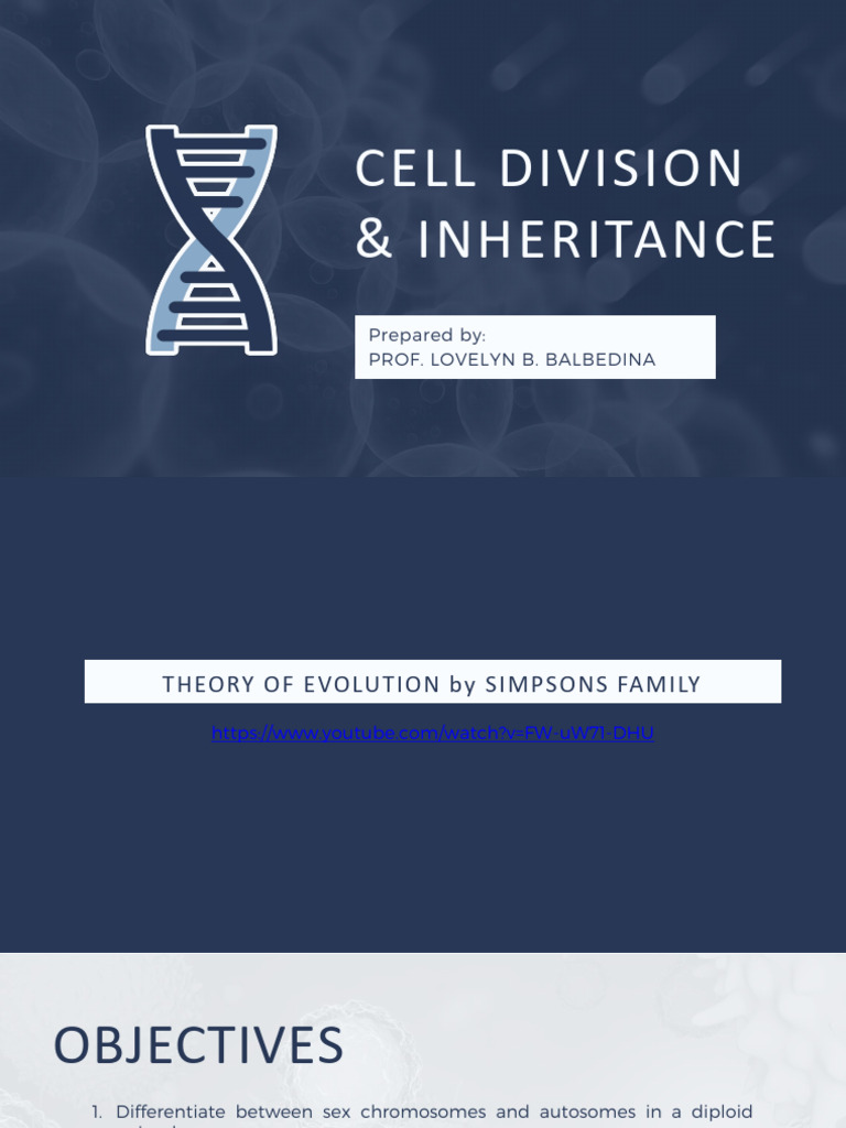 4 Cell Division and Inheritance | PDF | Mitosis | Dna