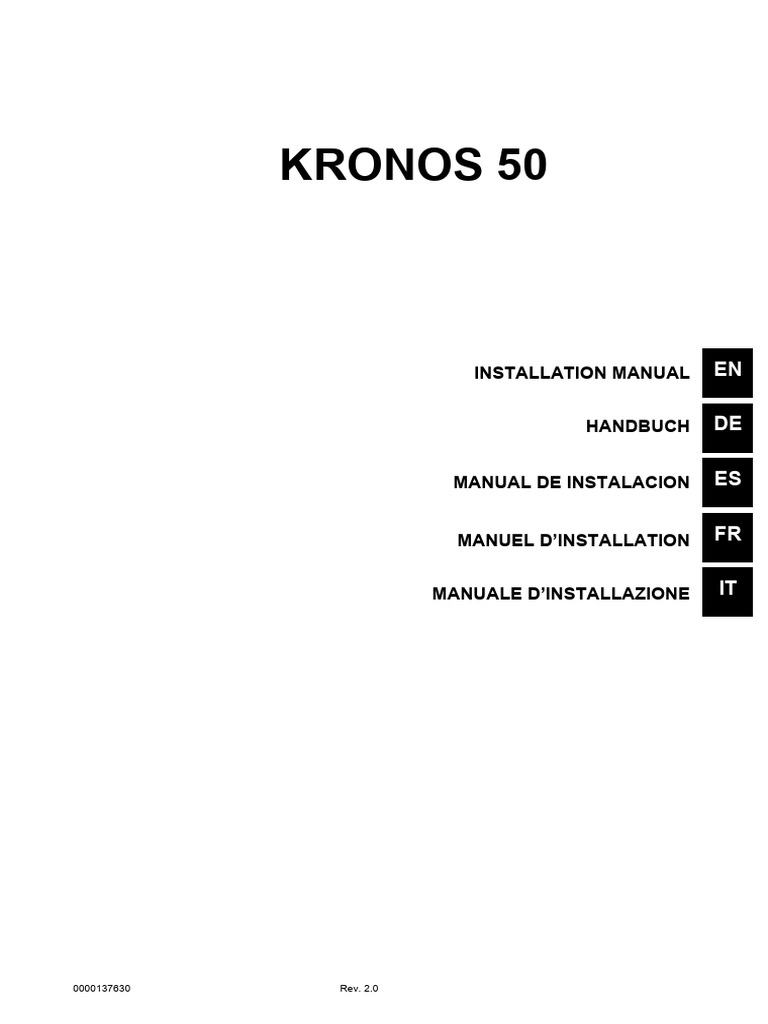 Kronos 50 | PDF | Screw | Electrician