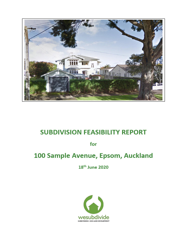 Sample Feasibility Report 2020 | PDF | Real Estate Appraisal | Sales