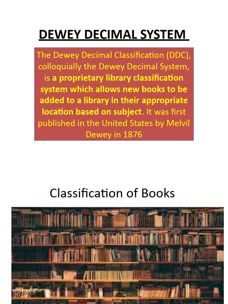 Dewey Decimal System | PDF | Science