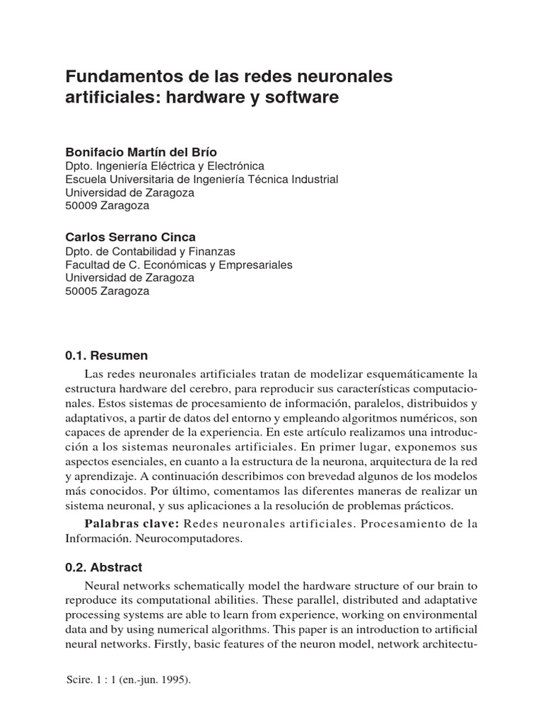 Fundamentos de Redes Neuronales Artifici | Descargar gratis PDF | Red ...