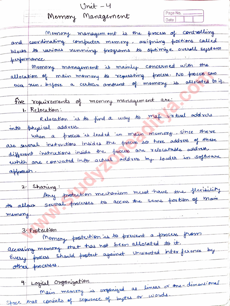 Operating System (OS) Unit-4 | PDF