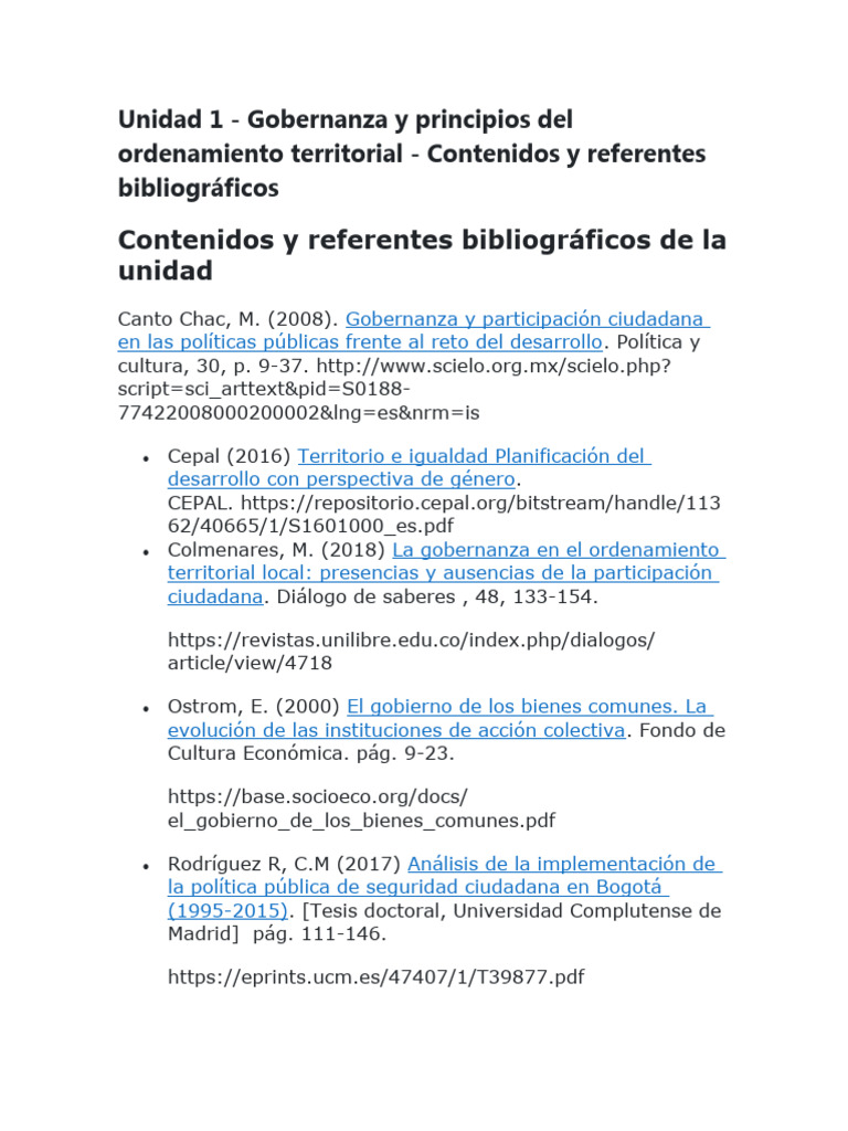 Unidad 1 referencias bibliograficas | PDF